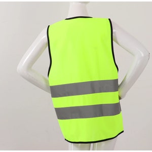 Full Color Printed Personalized Custom Kids Reflective Safety Vest ...