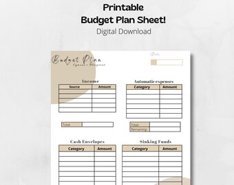 Ipad Cash Stuffing Template - Etsy