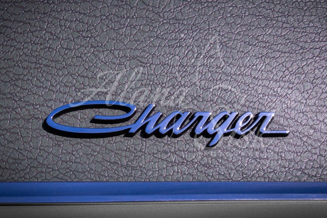 Dodge Charger Emblem Photograph, Classic Car Digital Print, Vehicle ...