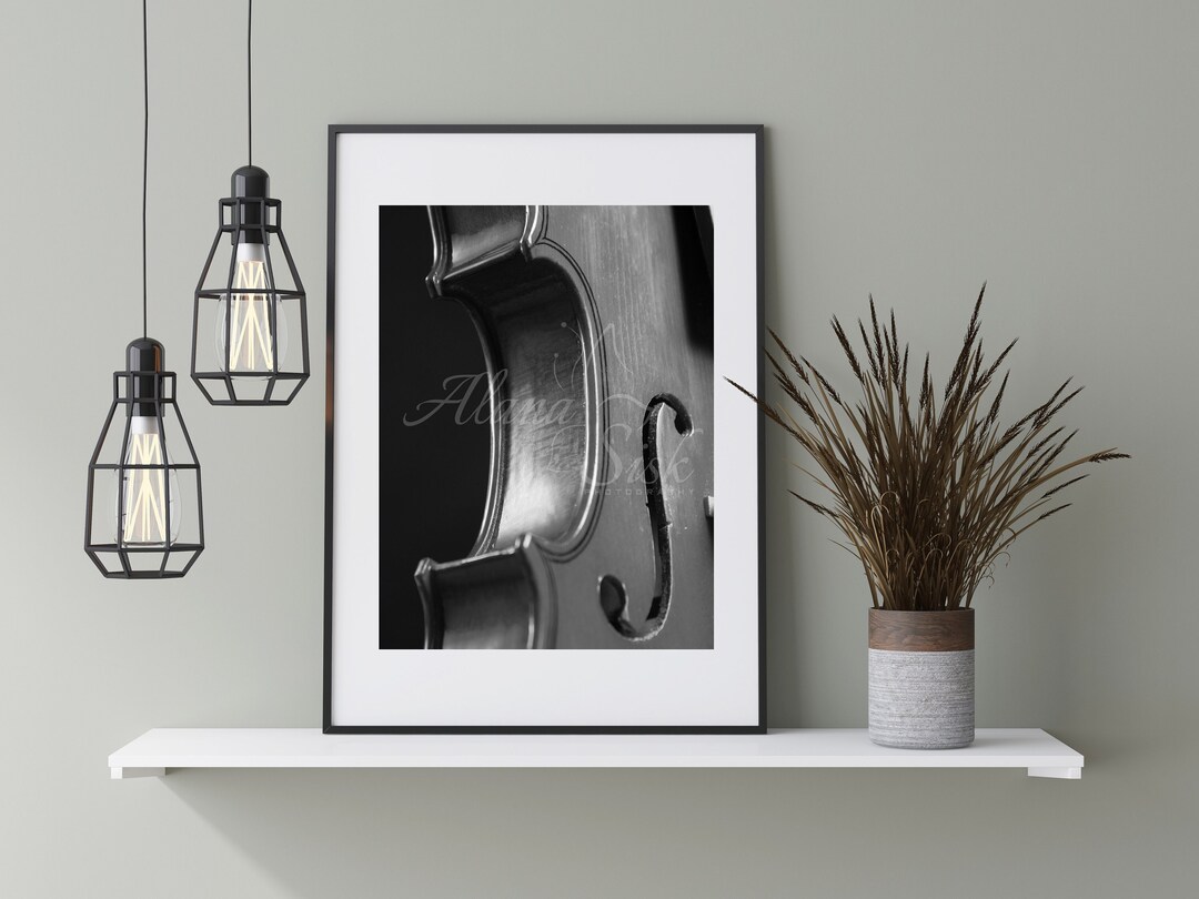 Violin Photography Printable, Fiddle Photograph Wall Art, Musical ...