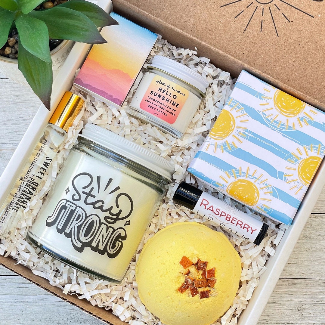 Stay Strong Gift Box Care Package Gifts for Her Encouragement Gift ...