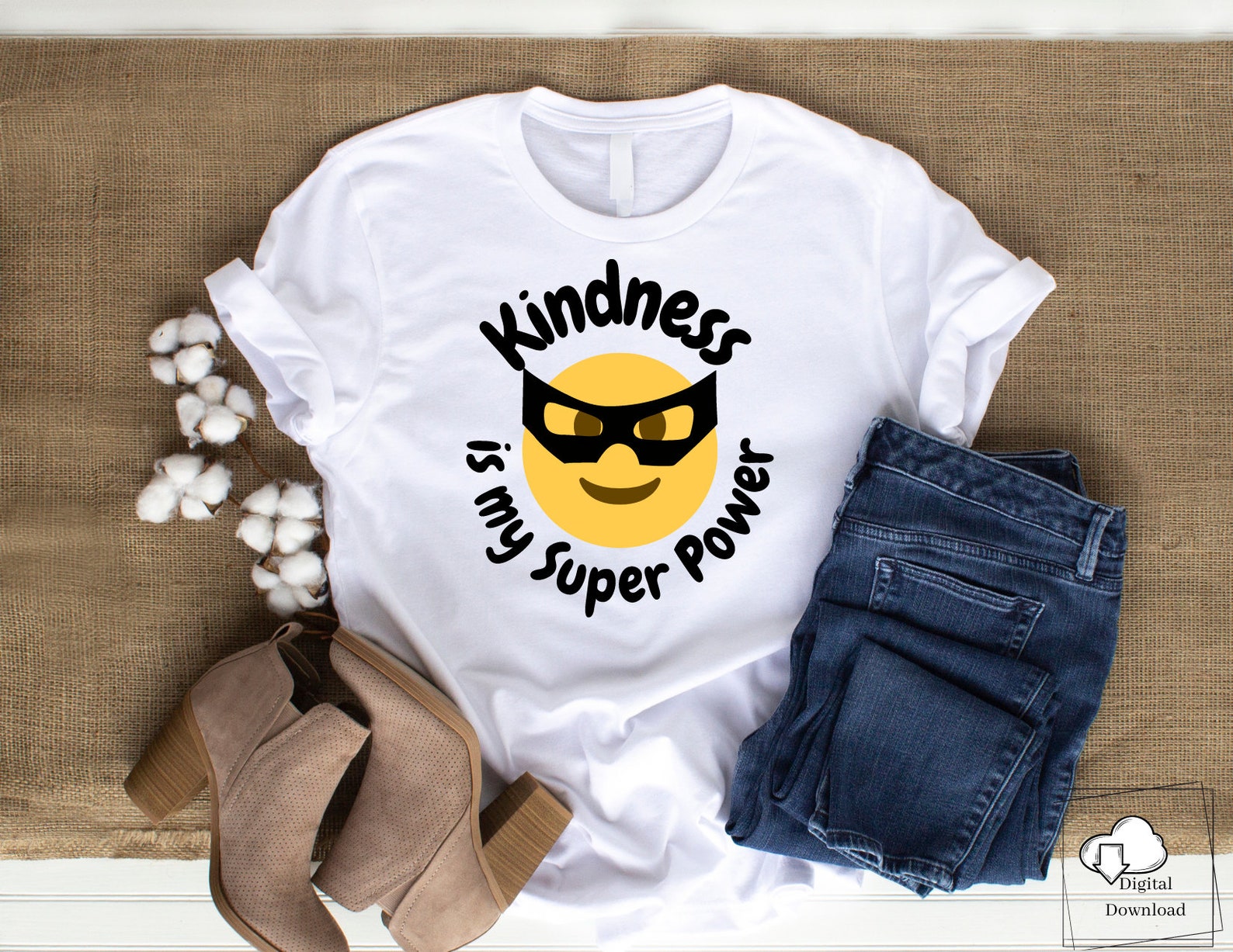 Digital Download Kindness is My Super Power for Totes, Shirts and ...