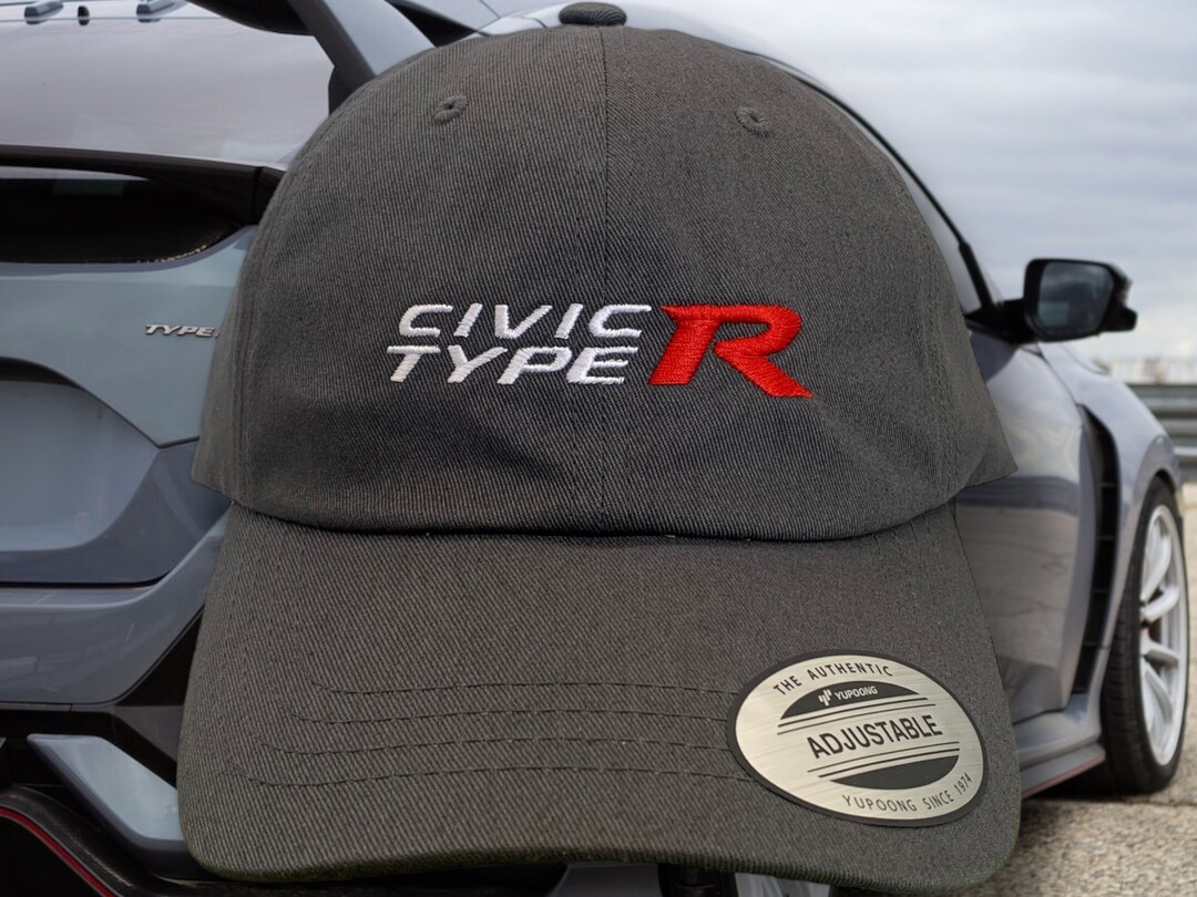 Civic Type R Cap Embroidered Logo Baseball Yupoong Hat Honda - Etsy