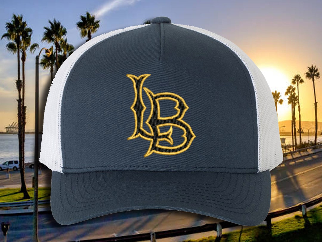 Long Beach Embroidered YP Classics - Five-panel Retro Trucker Cap Long ...