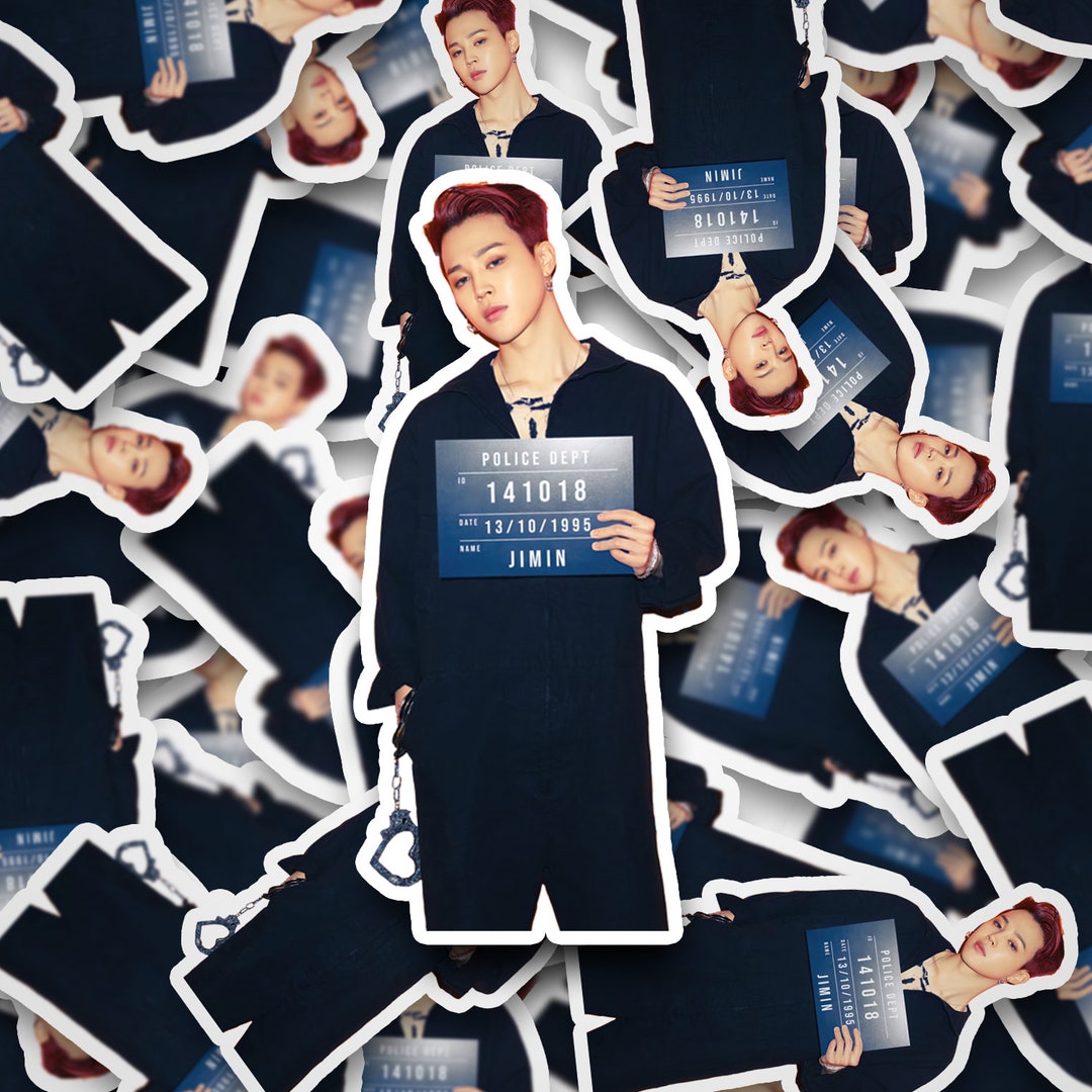 Jimin Sticker | Butter Mugshot | Stickers | Bangtan Sticker | Vinyl ...