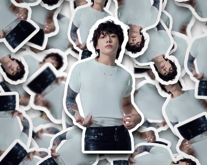 Champagne Confetti 3D Cooky BTS Sticker Vinyl Waterpoof Jk Jungkook ...