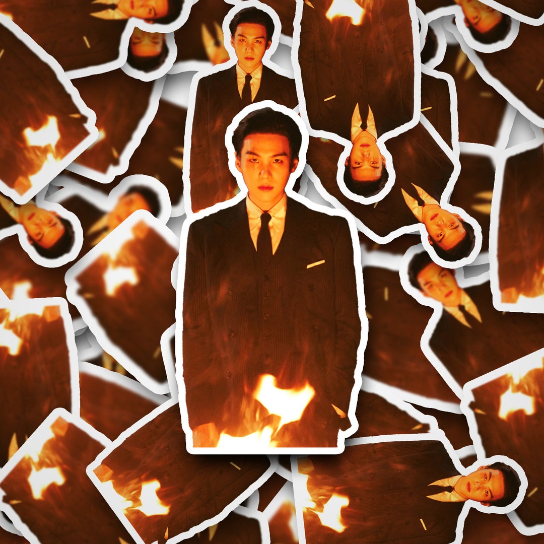 Agust D Fire Sticker Stickers Bangtan Sticker Suga Sticker Agust D ...