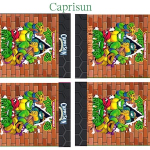 NINJA TURTLES PARTY Favors- 8 Editable Digital Download Only - Etsy