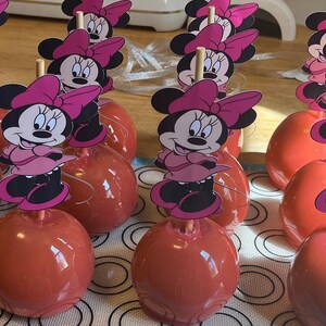 10 Character Candy Apples- Any Theme Available - Etsy
