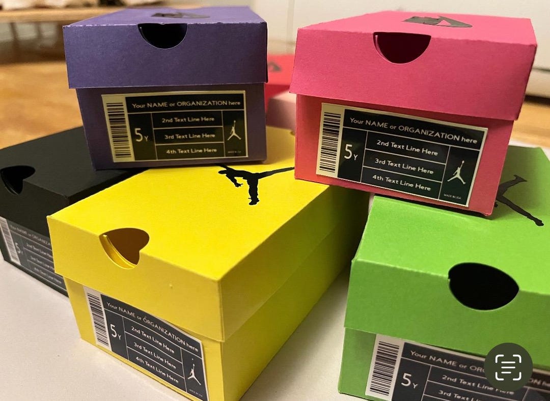 12 Mini Party Favors- Sneaker Shoe Boxes - Etsy