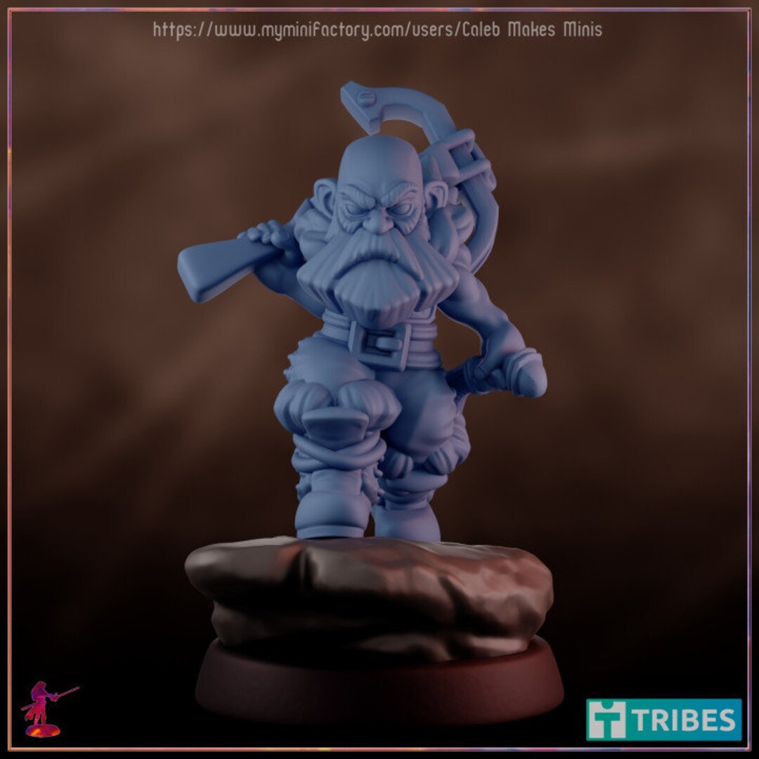 Dwarven Hunter Dwarven Out-caste Series D&D Fantasy - Etsy