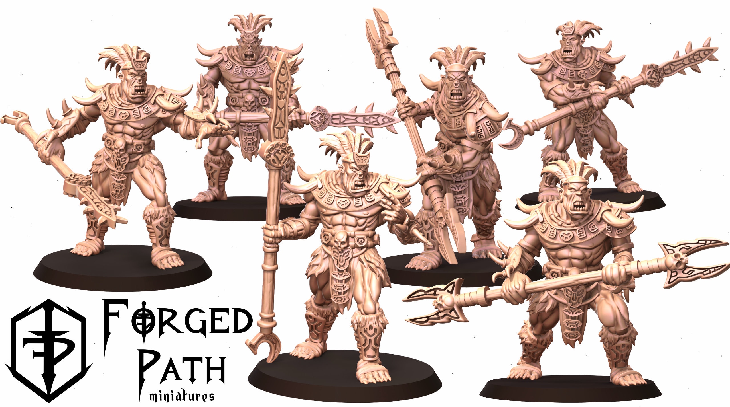 Aztec Orc 2 Handed Weapon Units Fantasy Miniatures Proxy Army - Etsy