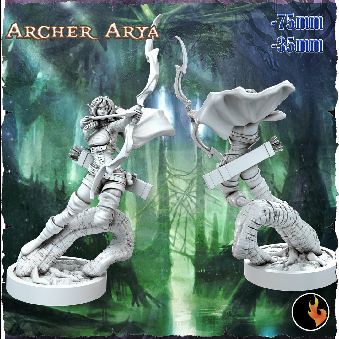 Arya | Fantasy Elf Vol 1 * 35mm and 75mm Dungeons and Dragons Roleplay ...