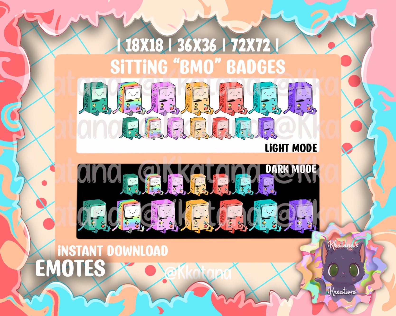 Sub/bit Badges (7) "sitting Bmo" - Twitch - Streamer - Discord ...