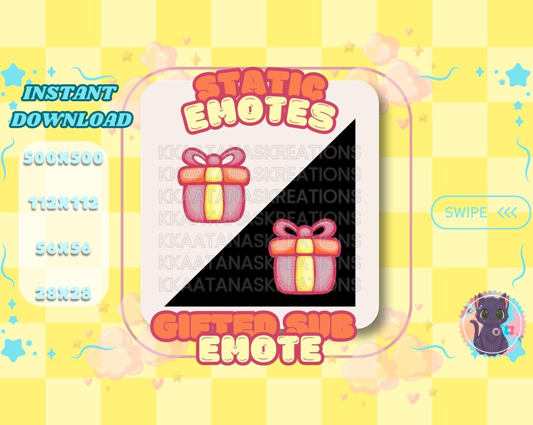 Present Gifted Sub Emote (1)- Twitch -streamer - Discord -youtube ...