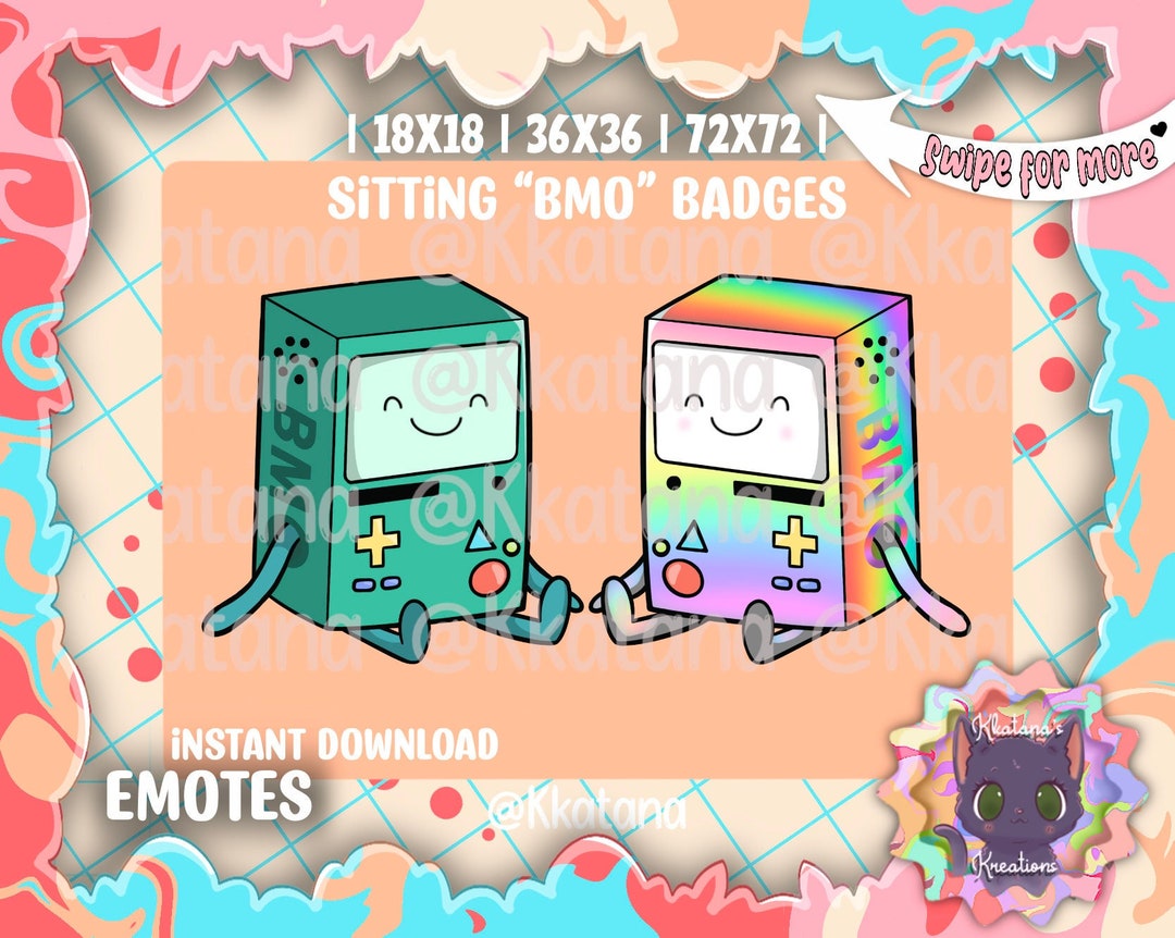 Sub/bit Badges (7) "sitting Bmo" - Twitch - Streamer - Discord ...