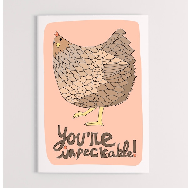 Chicken Card - Etsy