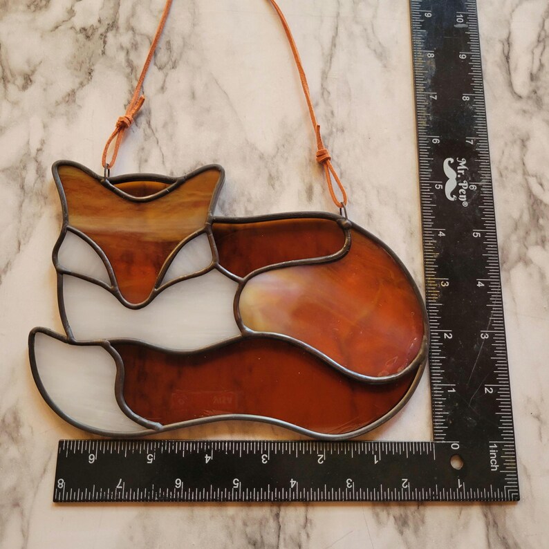 Stained Glass Fox, Suncatcher, Home Decor, Nature, Gift - Etsy