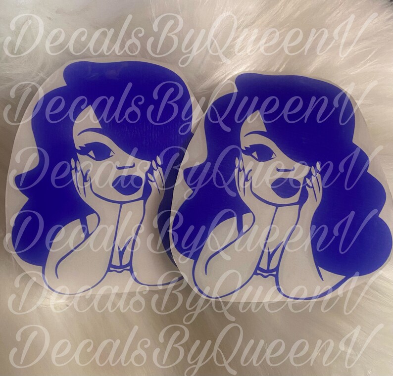 Becca Afro Woman Face Vinyl Decal|african American Woman Decal| Wine ...