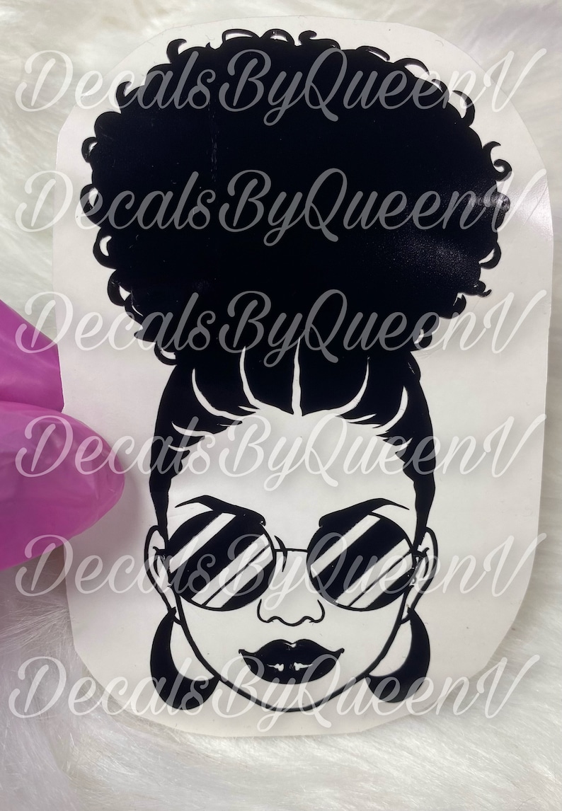 Jewels Vinyl Decal|african American Woman Decal| Wine Glass Decal ...