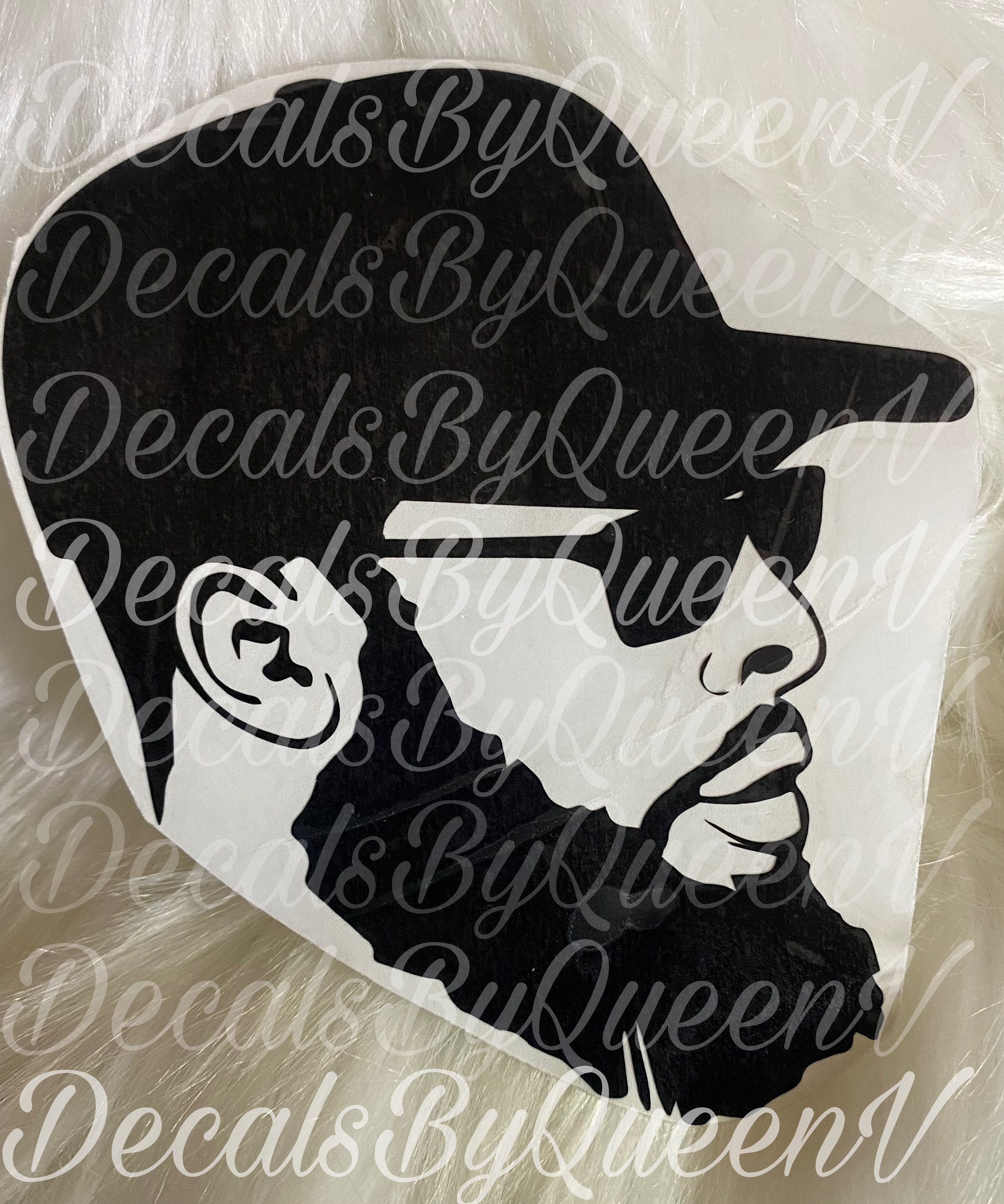 Mark Afro Man Face Vinyl Decal|african American Man Decal| Wine Glass ...