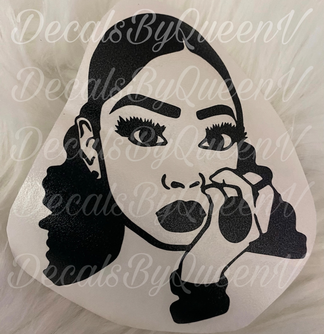 Dee Woman Face Vinyl Decal|african American Woman Decal| Wine Glass ...