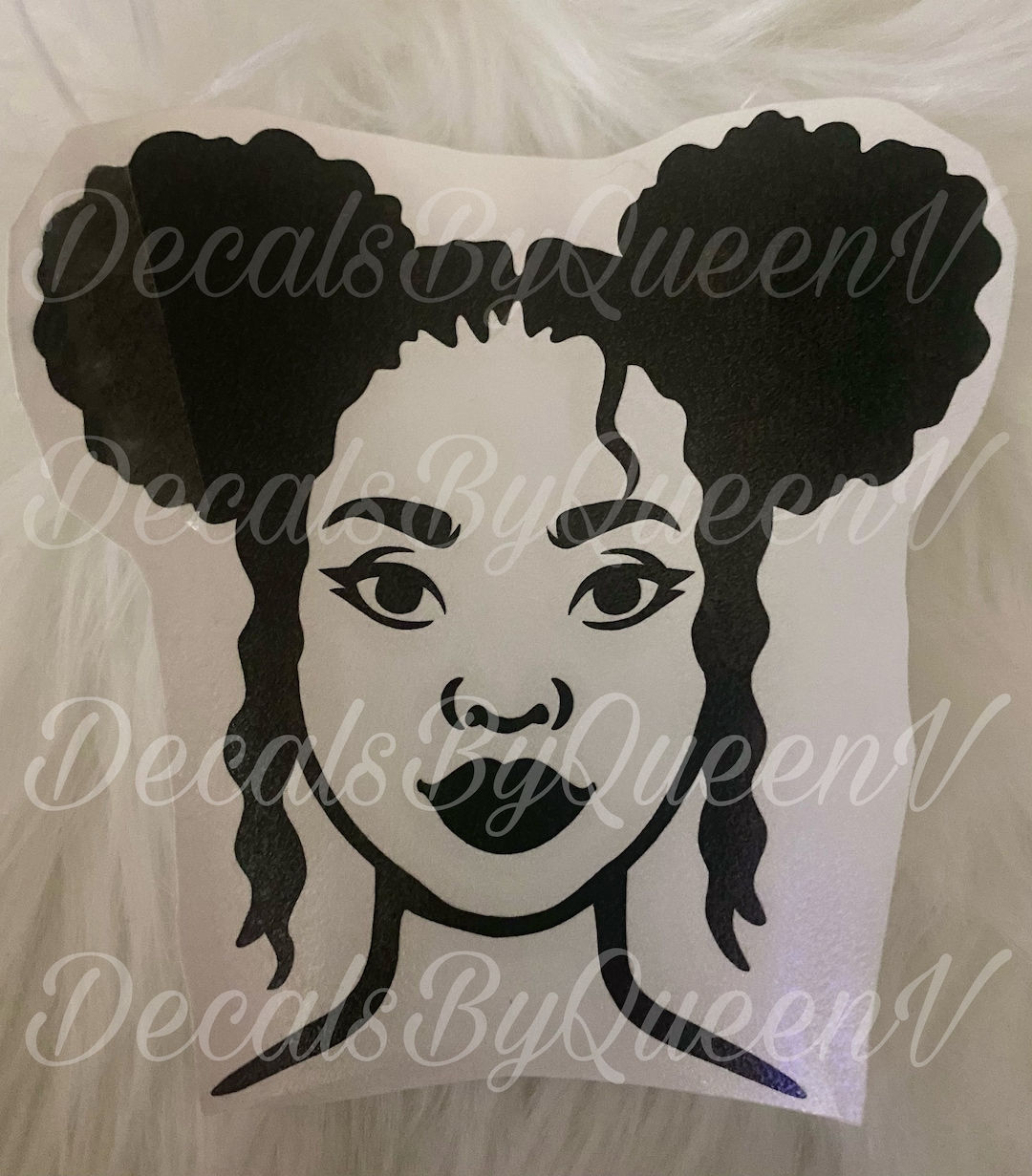Raven Vinyl Decal|african American Woman Decal| Wine Glass Decal| Bling ...