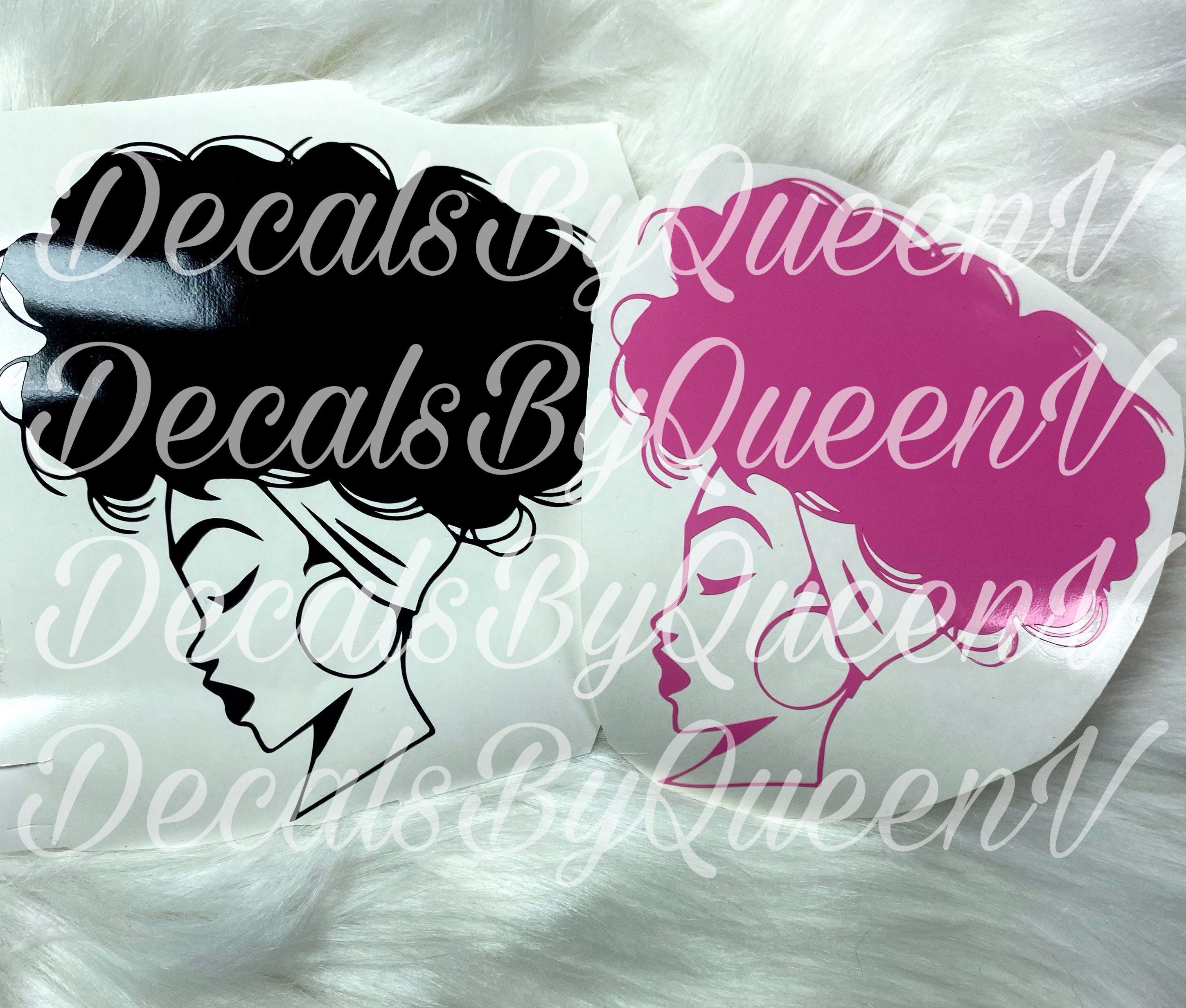 Ciara Vinyl Decal|african American Woman Decal| Wine Glass Decal| Bling ...