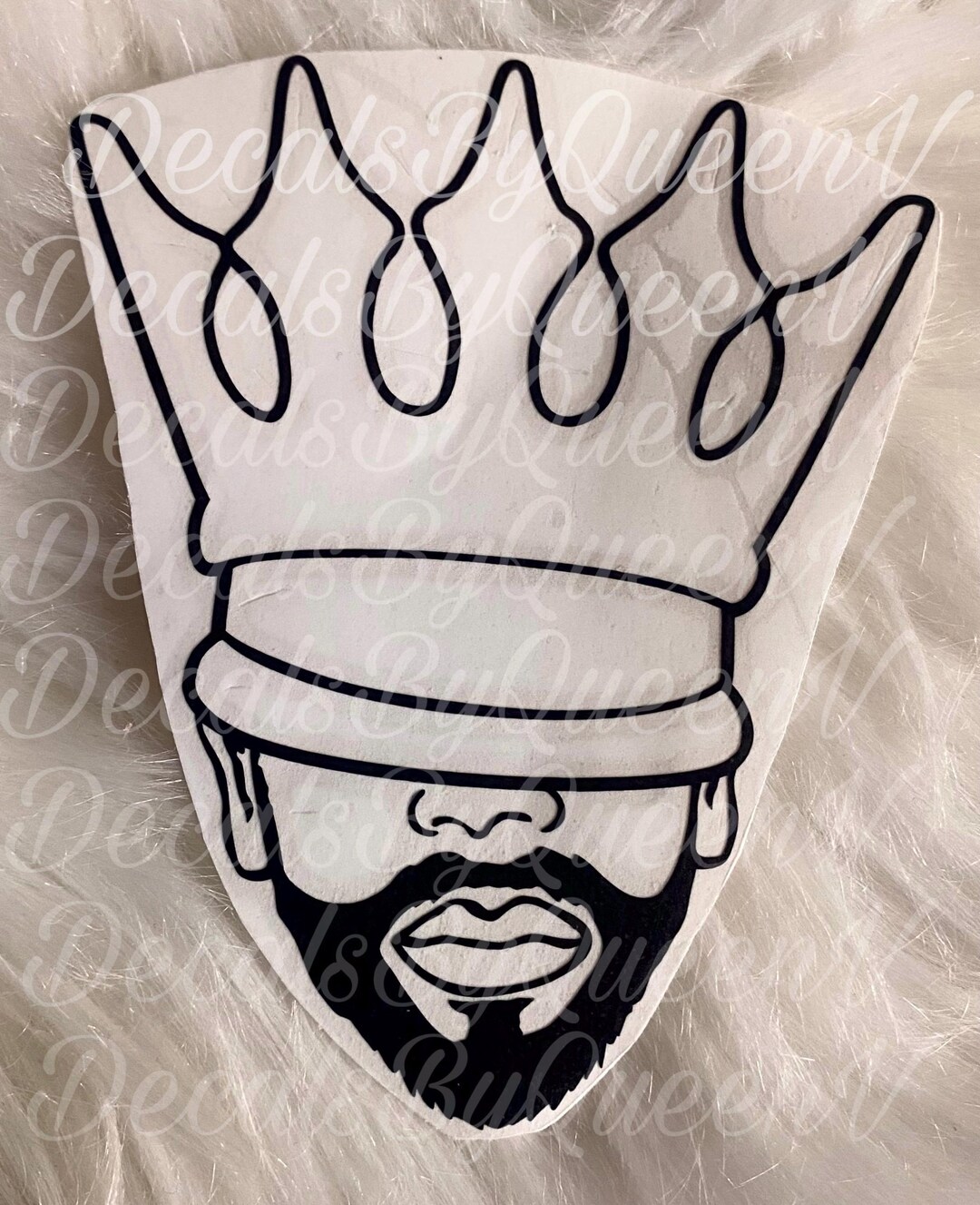 Crowned King Vinyl Decal|african American Man Decal| Wine Glass Decal ...