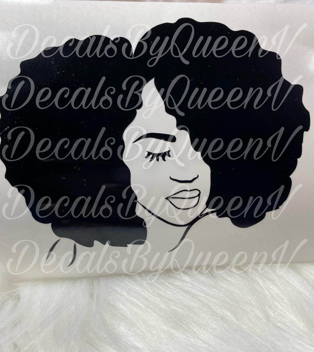 Nichole Vinyl Decal|african American Woman Decal| Wine Glass Decal ...