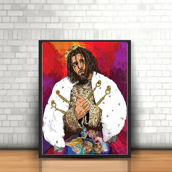 J. Cole KOD Album Poster J. Cole Poster Rapper Poster J - Etsy