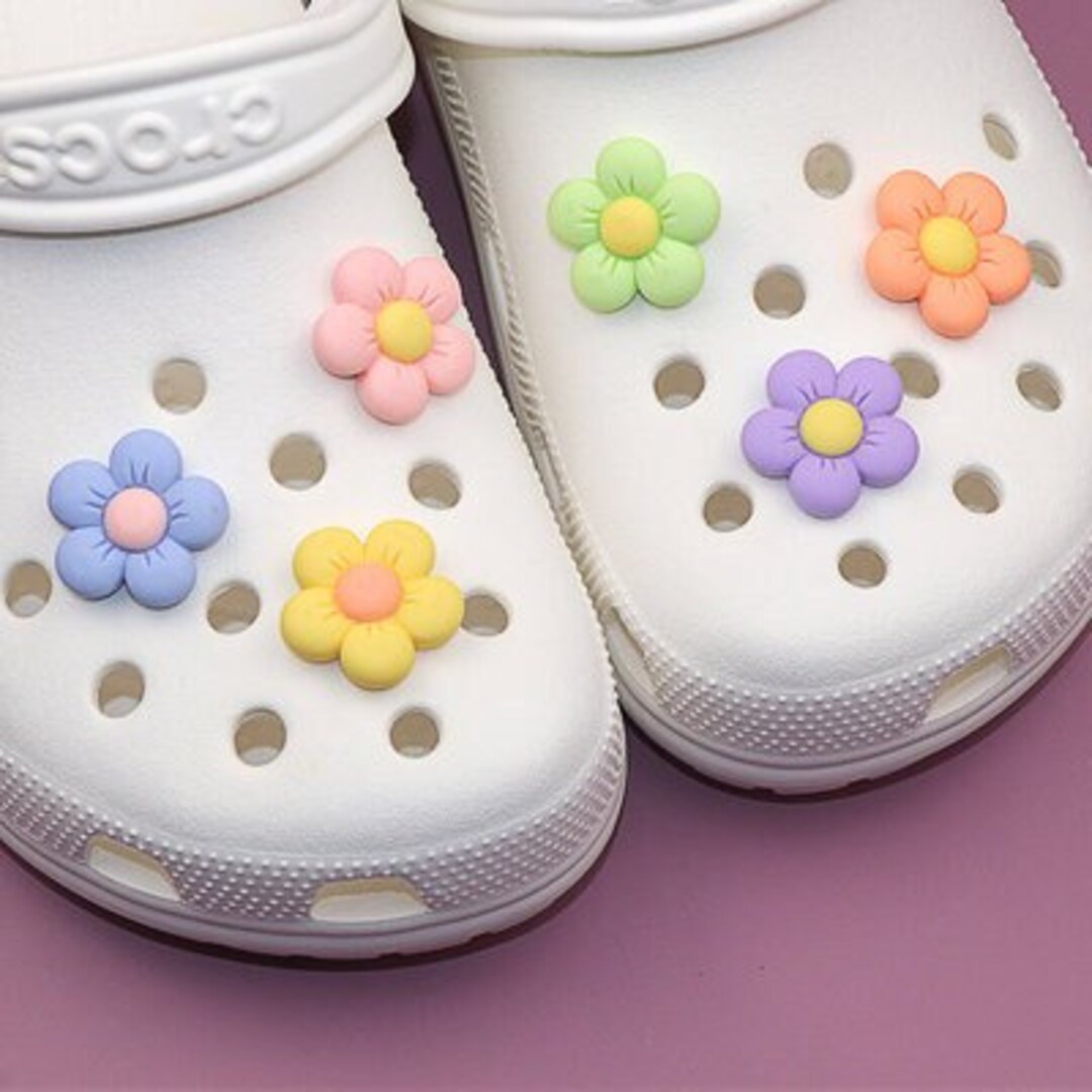 6pcs Flower Croc Charm Setshoe Charm Daisy Flowercolorful - Etsy Australia