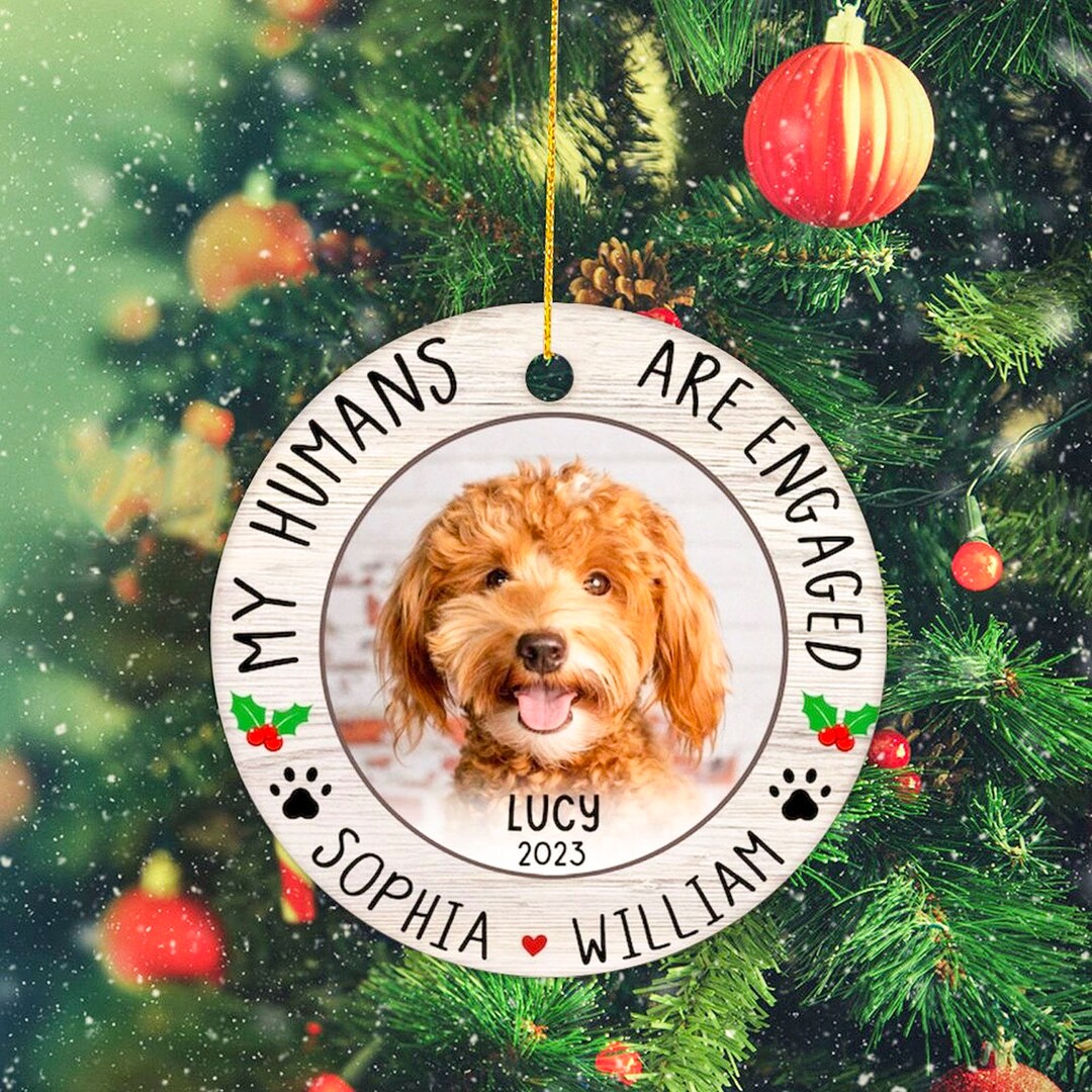 My Humans Are Getting Engaged Ornament Dog Ornament Photo - Etsy