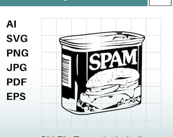 Spam Musubi Clipart Instant Download Ai / Svg / Png / Jpg / Pdf / Eps ...