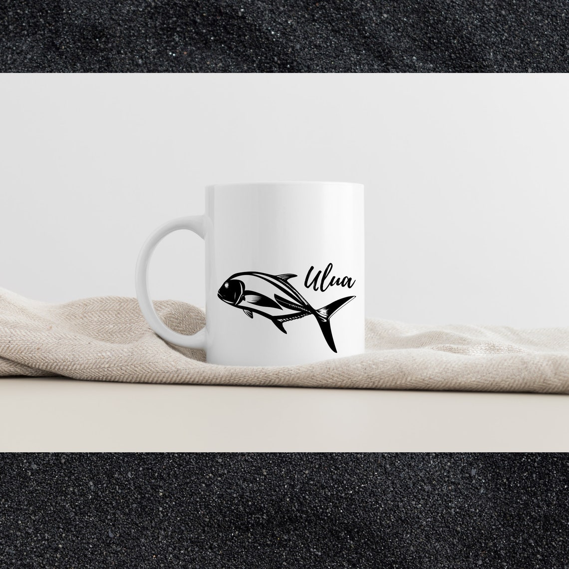 Ulua Fish (giant Trevally) Clipart Instant Download Ai / Svg / Png ...