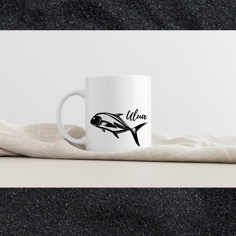 Ulua Fish (giant Trevally) Clipart Instant Download Ai / Svg / Png ...