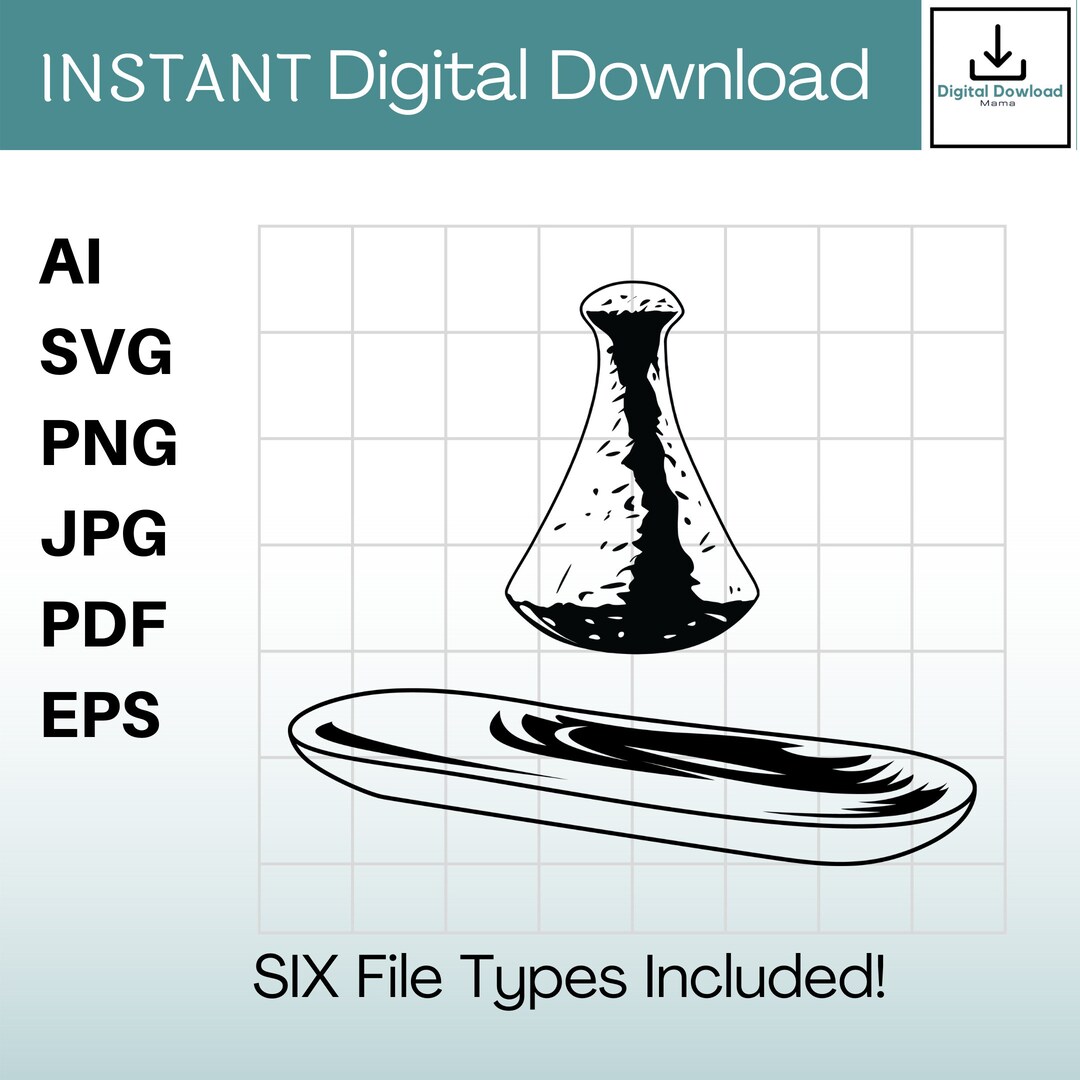 Poi Pounding Board and Stone Clipart Instant Download Ai / Svg / Png ...
