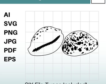 Opihi Shell Clipart Instant Download Ai / Svg / Png / Jpg / Pdf / Eps ...