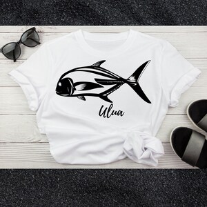 Ulua Fish (giant Trevally) Clipart Instant Download Ai / Svg / Png ...