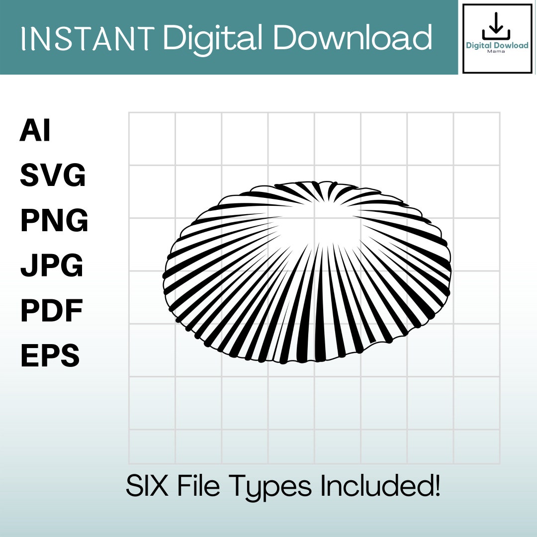 Opihi Shell Clipart Instant Download Ai / Svg / Png / Jpg / Pdf / Eps ...