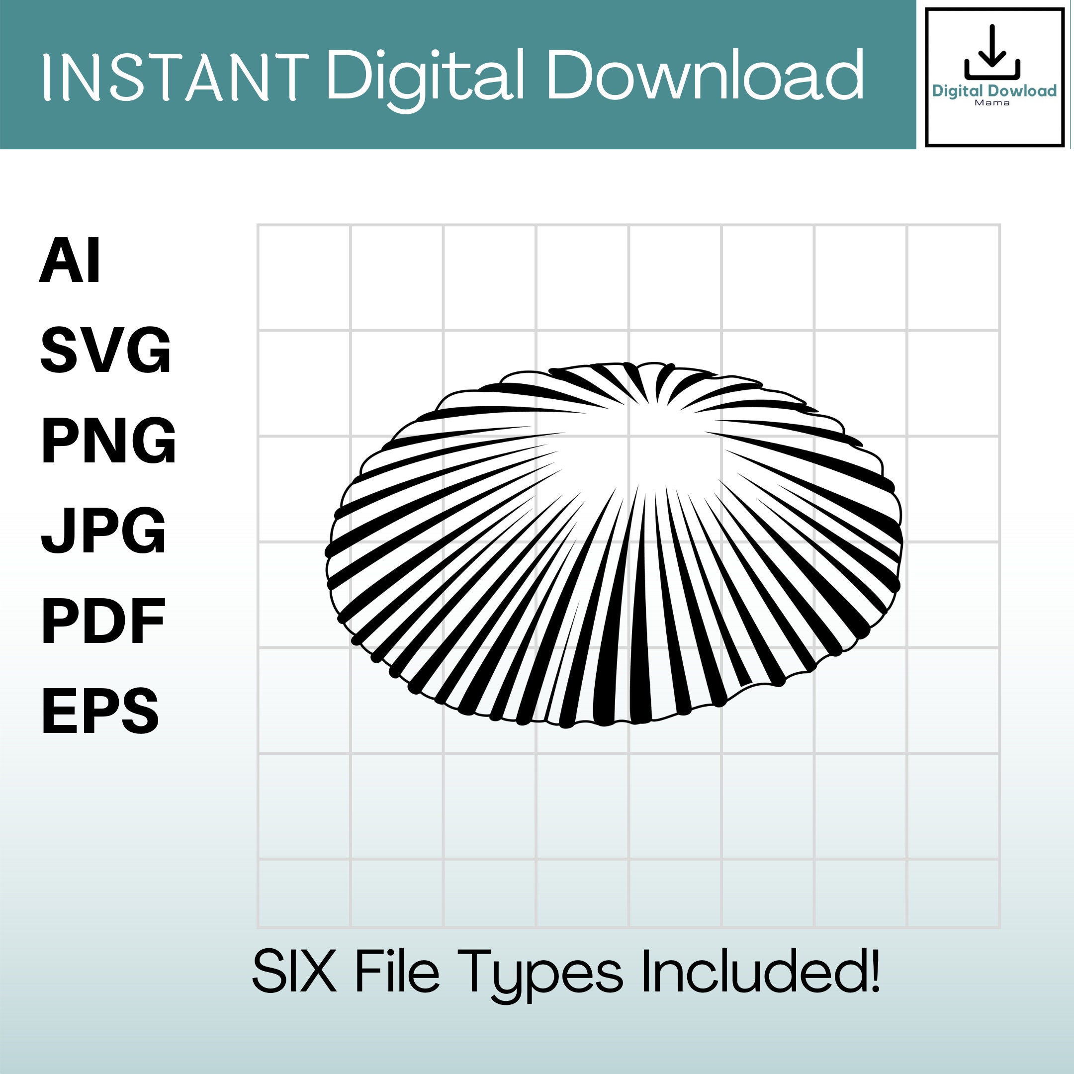 Opihi Shell Clipart Instant Download Ai / Svg / Png / Jpg / Pdf / Eps ...