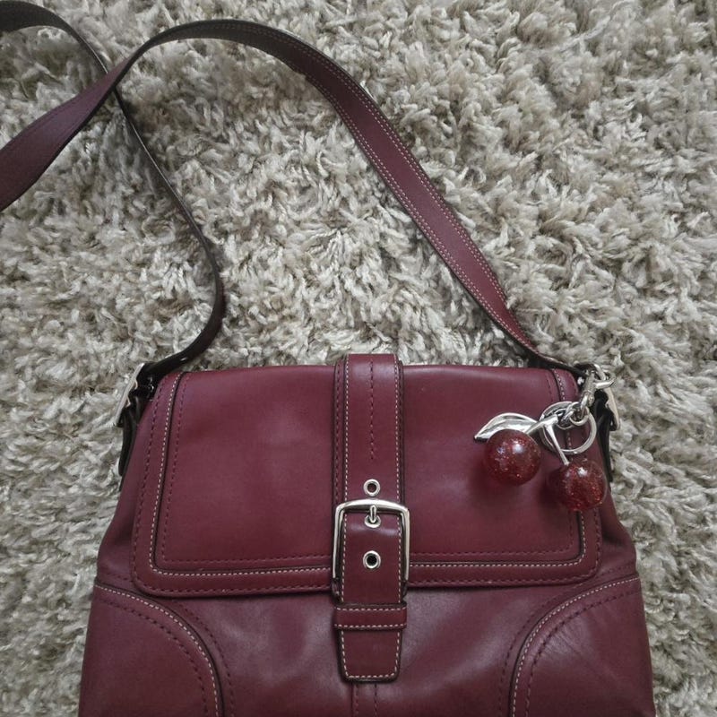 Coach Bag in Burgundy - Etsy