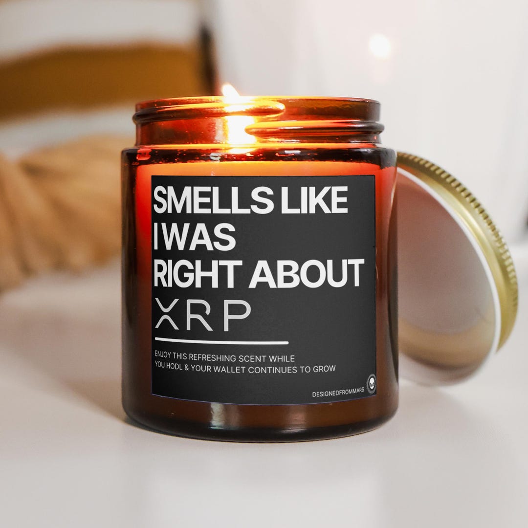 Smells Like I Was Right About XRP - 9oz Scented Candle Gift - Perfect ...