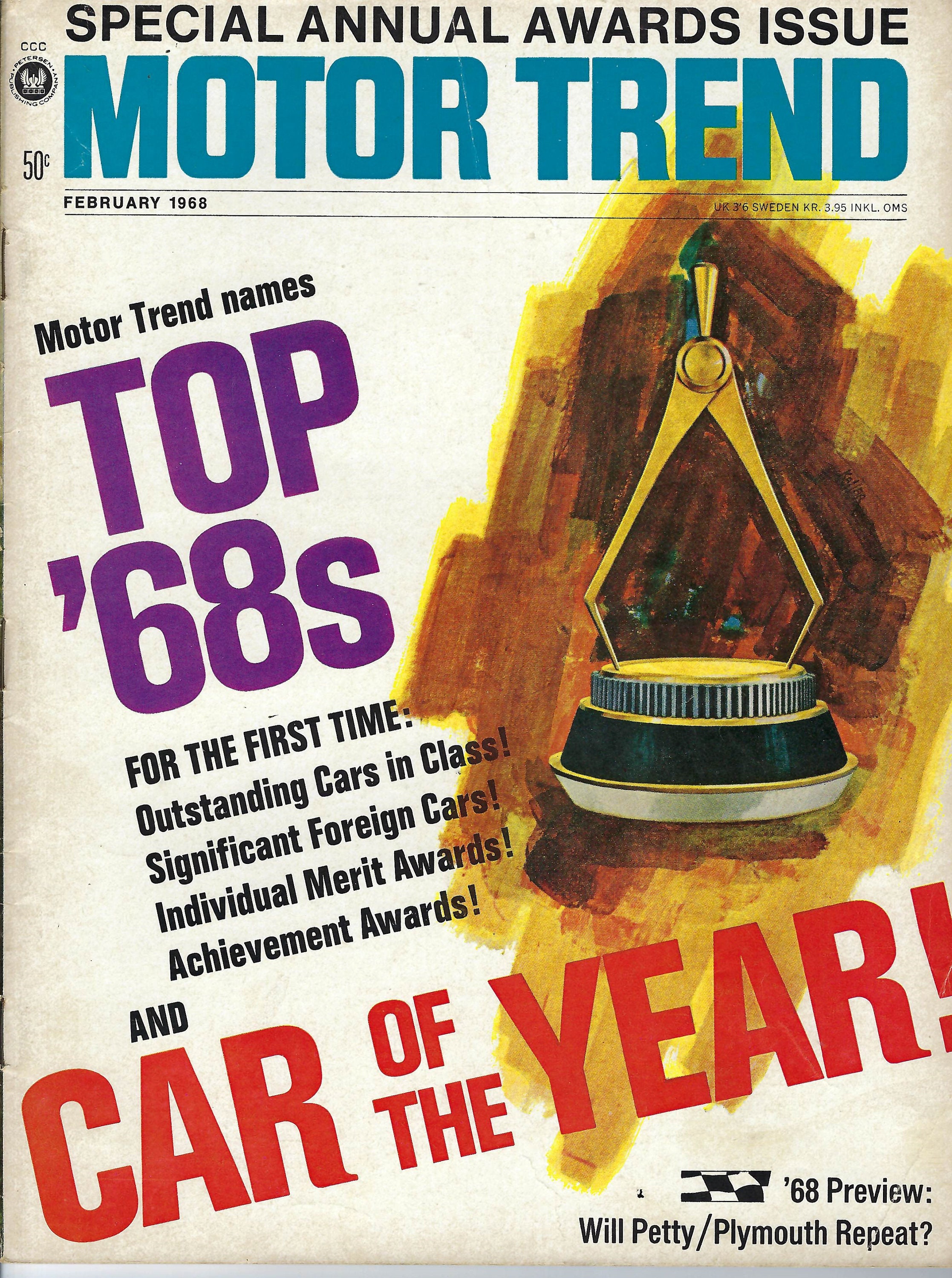 1968 Pontiac GTO "car of the Year" Featured in Vintage Motor Trend ...