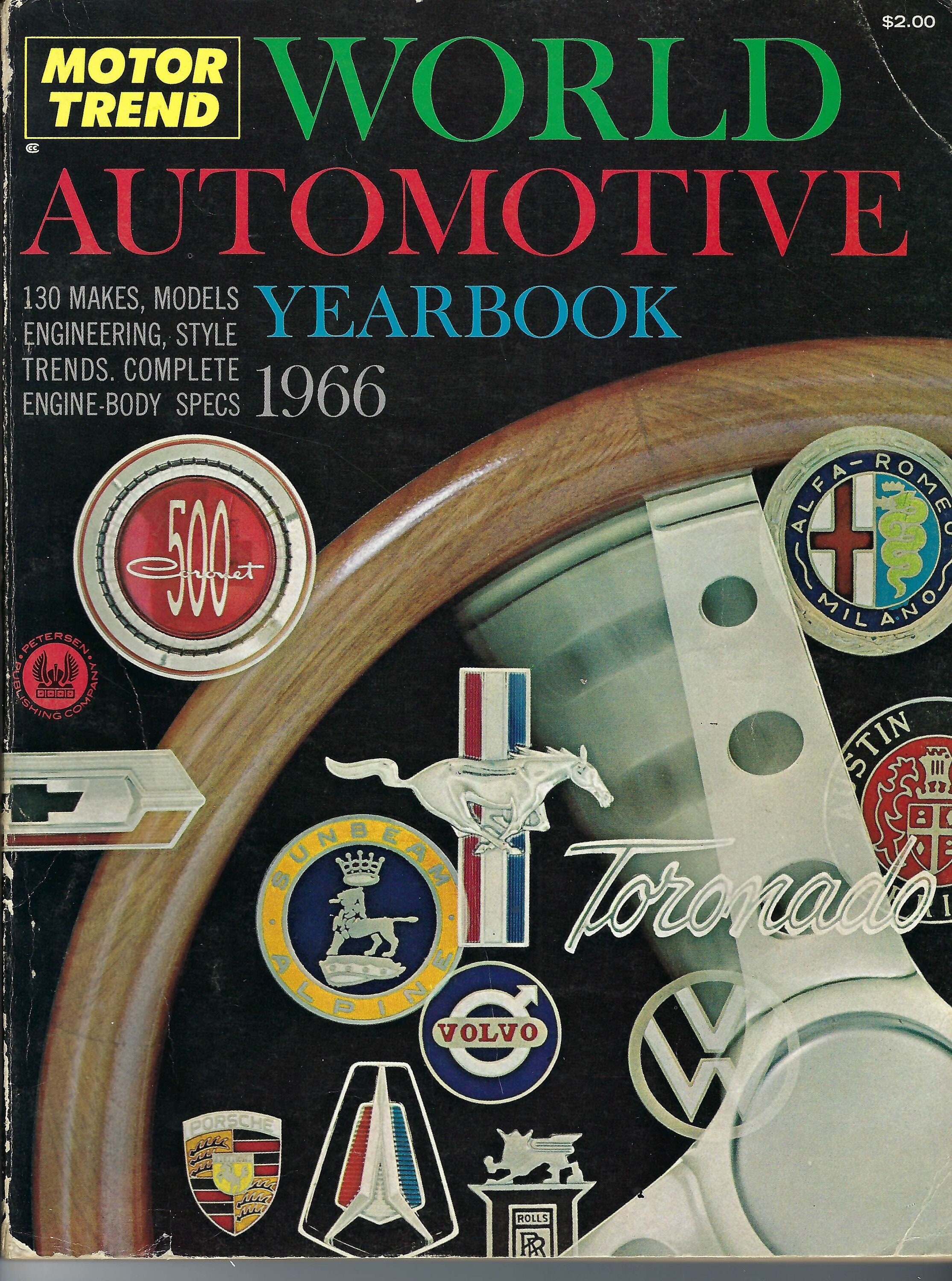 1966 World Automotive Yearbook by Motor Trend. Vintage. 1966 New Cars ...