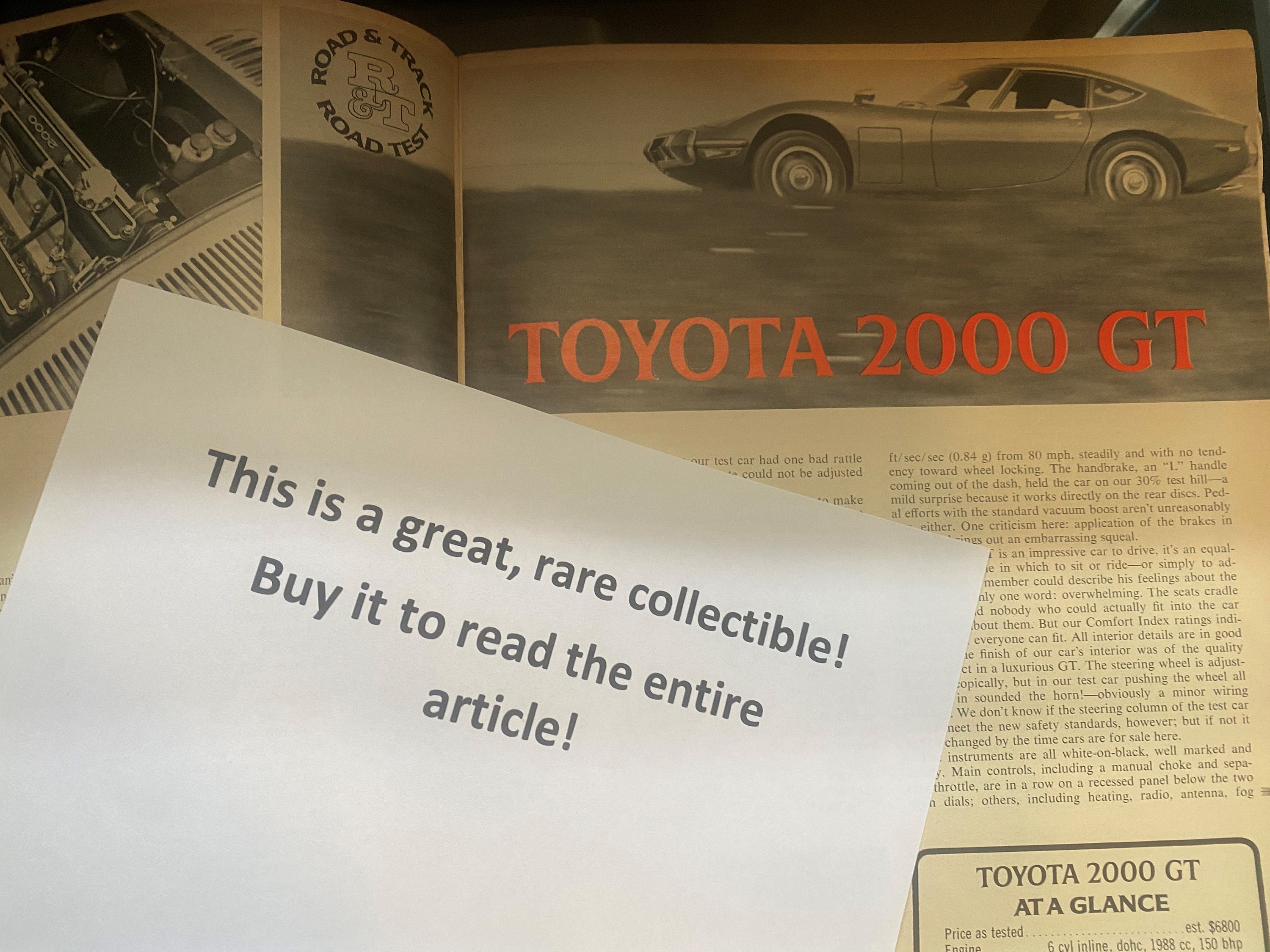1967 Pontiac Firebird Sprint and Toyota 2000 GT Featured in Vintage ...