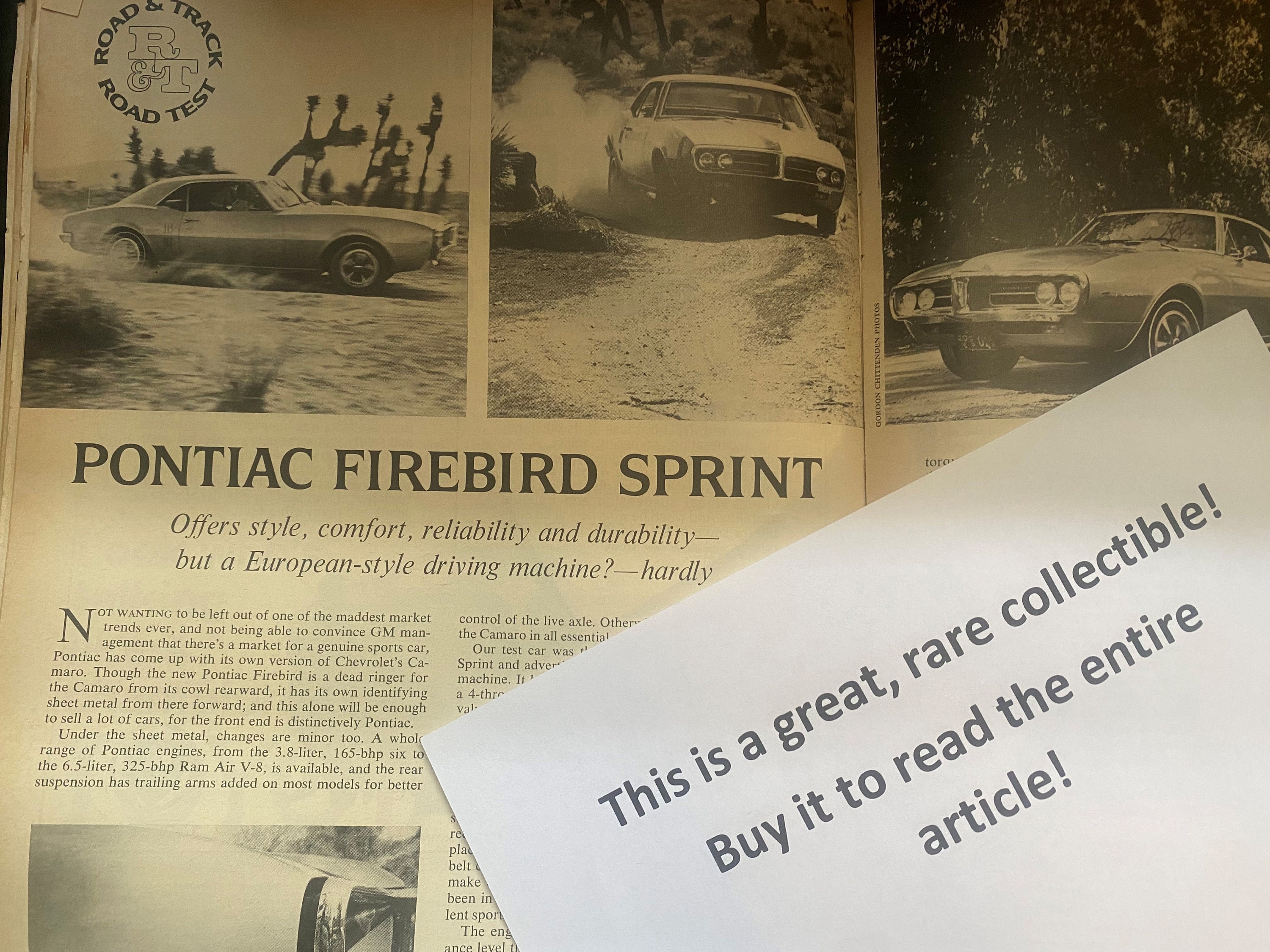 1967 Pontiac Firebird Sprint and Toyota 2000 GT Featured in Vintage ...
