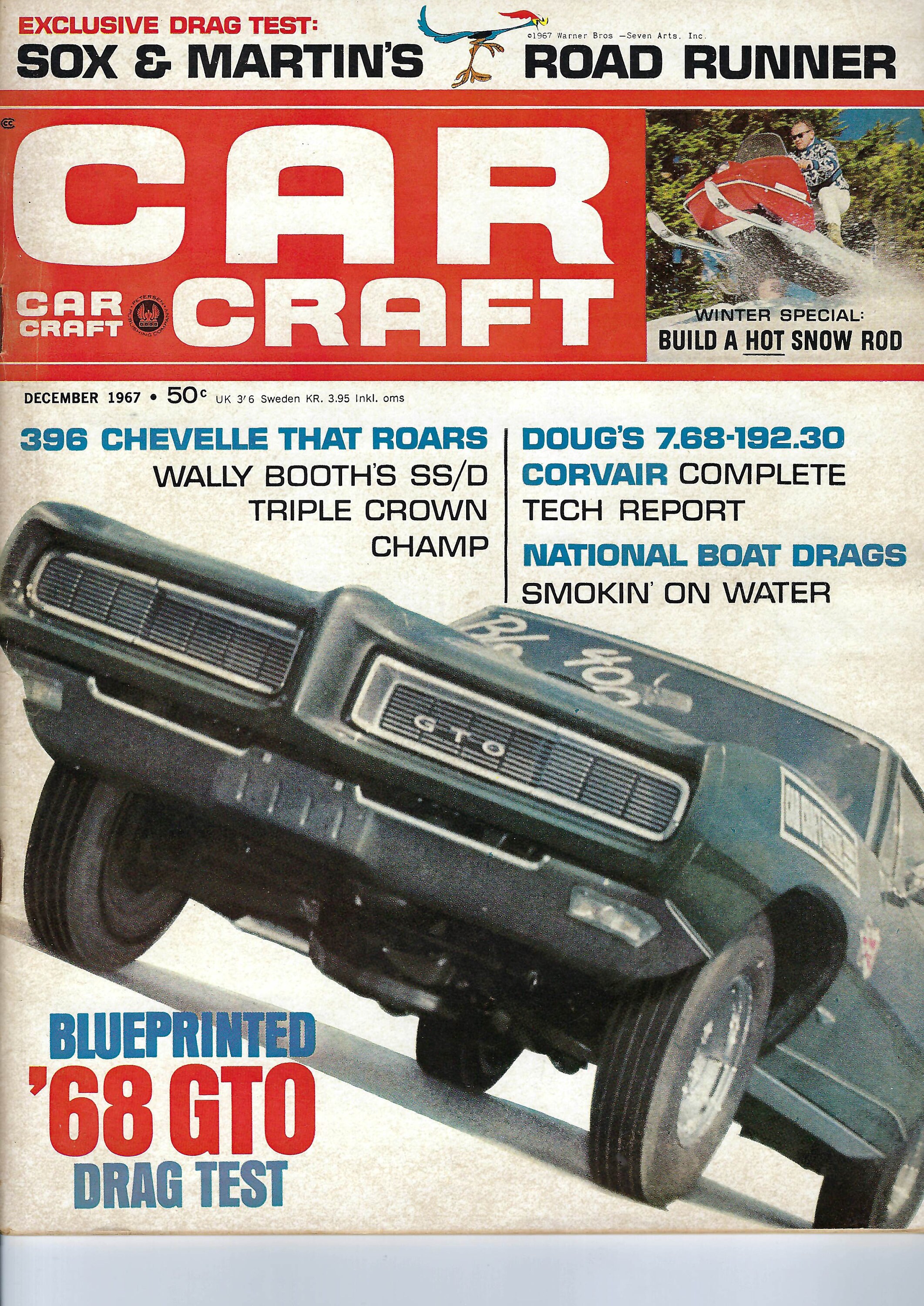 George Barris Personal Magazine Collection-car Craft, Single Issues, 1967. Certificate of ...