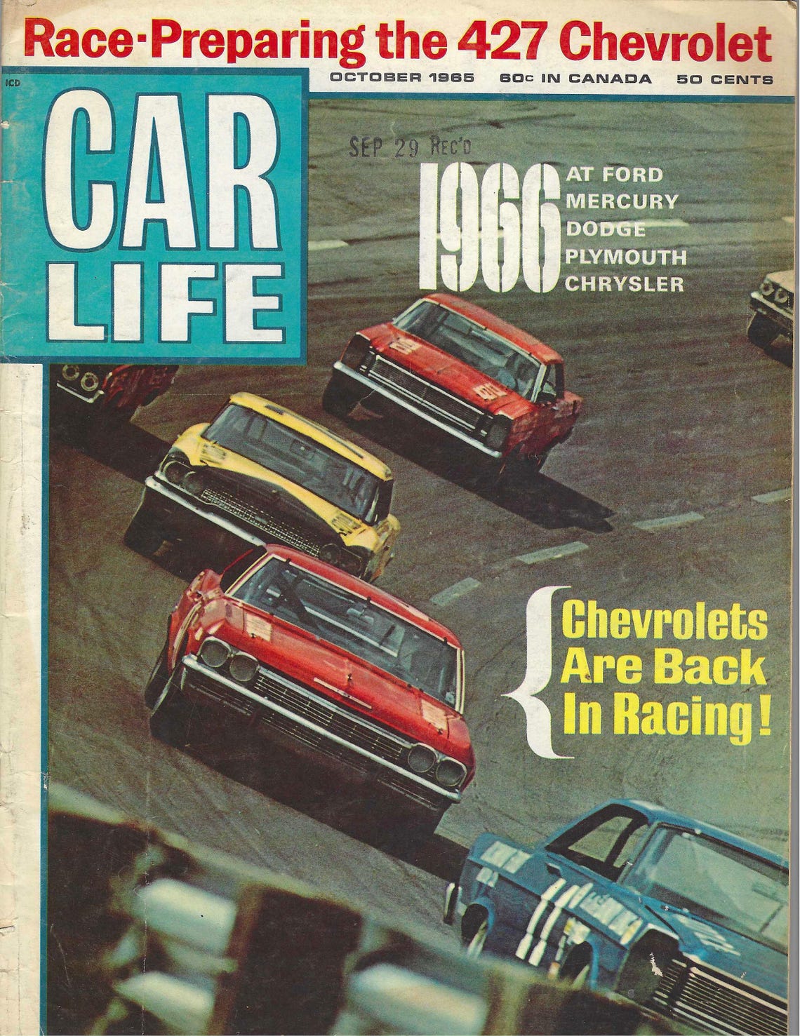1966 New Cars Featured in Vintage Car Life Magazine Ford Mercury ...