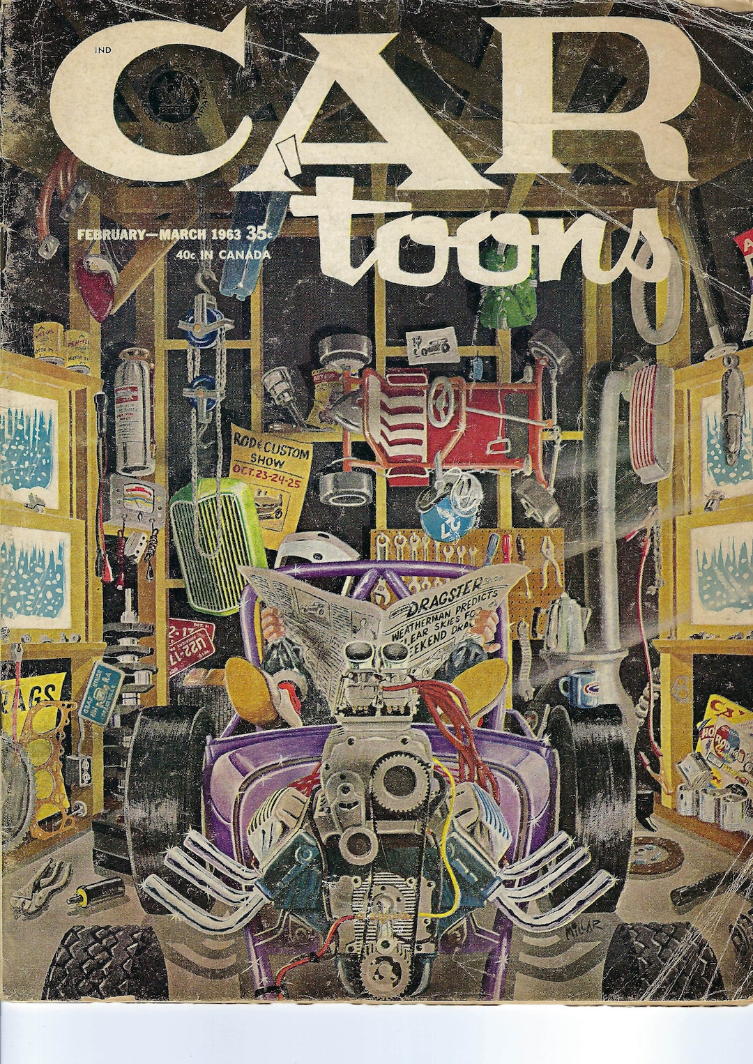 1963 Car 'toons. 10th Issue of This Classic Comic. Vintage - Etsy